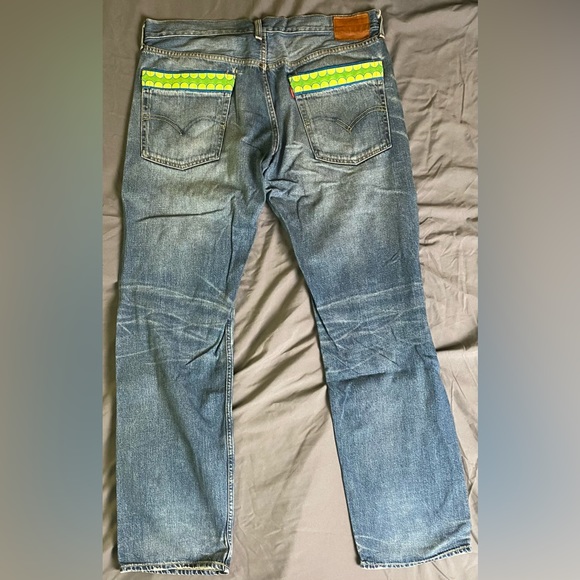 KAWS | Jeans | Kaws Levis Original Fake 5 Teeth Jeans 36 X 33 Uk Denim ...